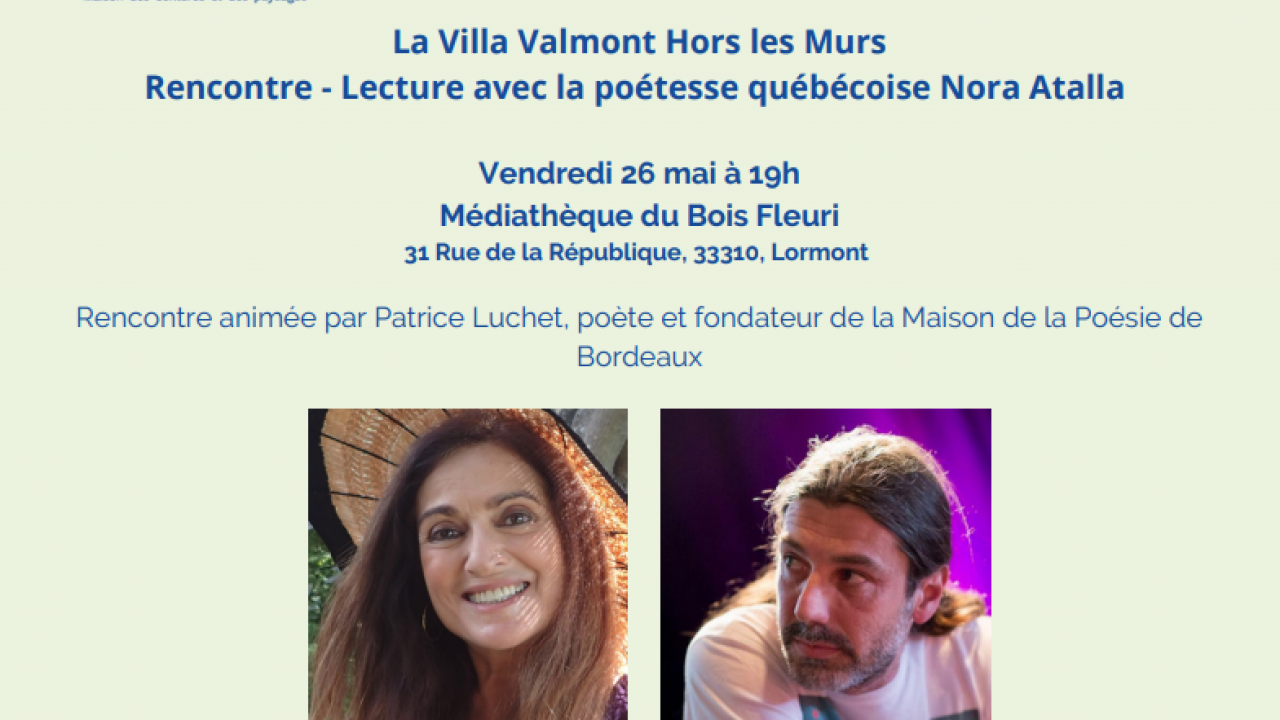 rencontre avec nora atalla | ALCA Nouvelle-Aquitaine